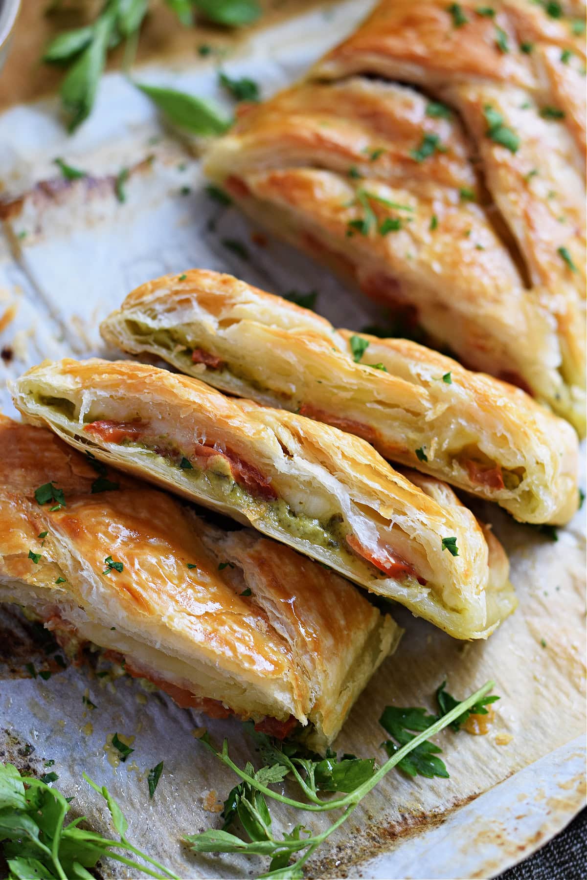 Caprese Puff Pastry - Julia's Cuisine