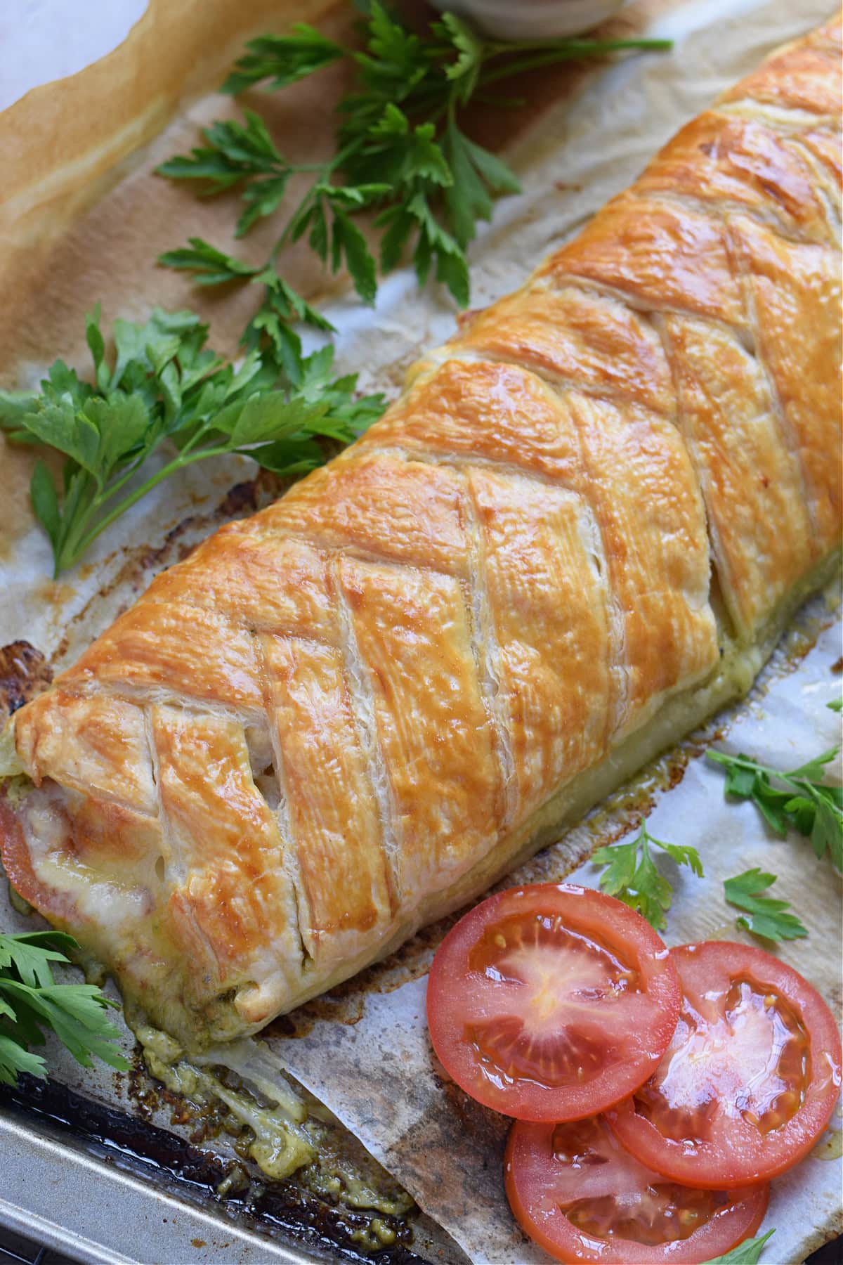 Caprese Puff Pastry - Julia's Cuisine