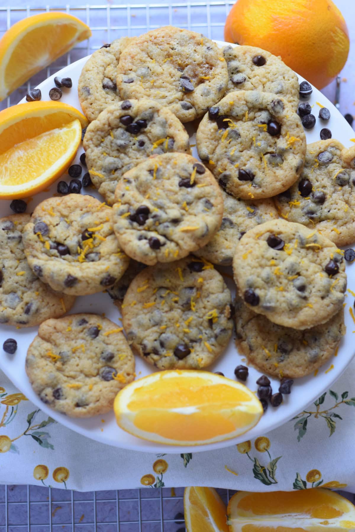 Orange Chocolate Chip Cookies - Julia's Cuisine