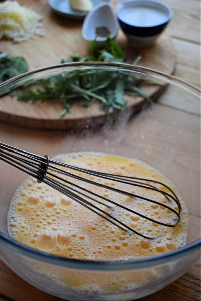 Mozzarella & Basil Omelette - Julia's Cuisine