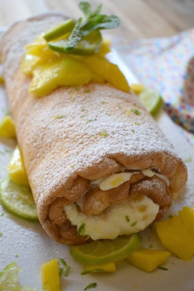 Mango and Lime Roulade Cake - Julia's Cuisine