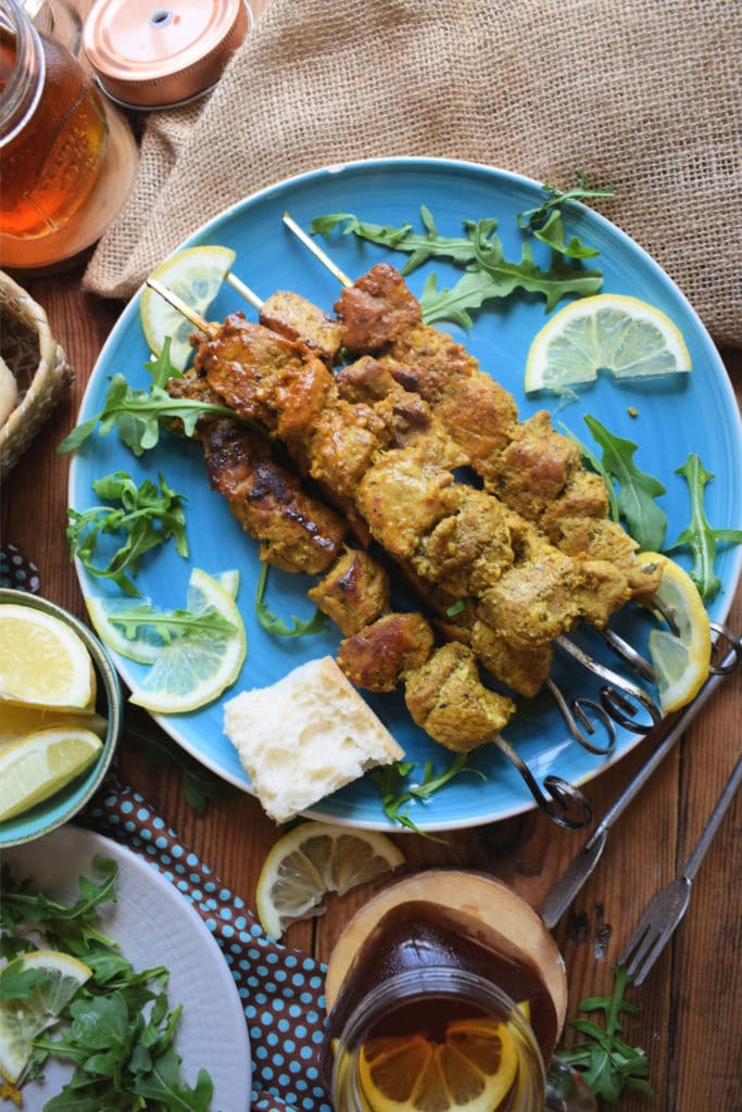 Moroccan spiced Pork Kebabs - Julia's Cuisine