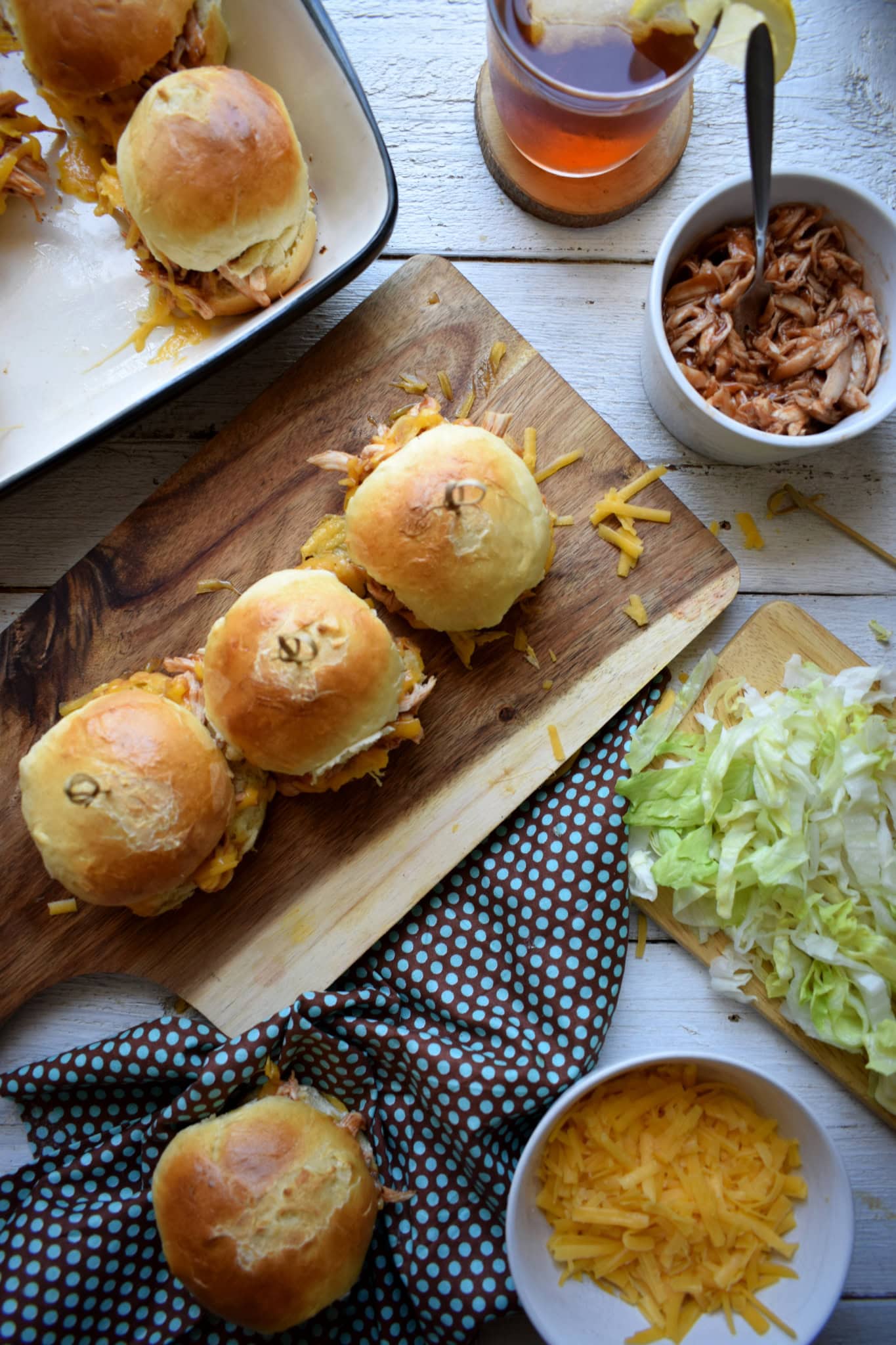 Cheesy Barbecue Chicken Sliders - Julia's Cuisine
