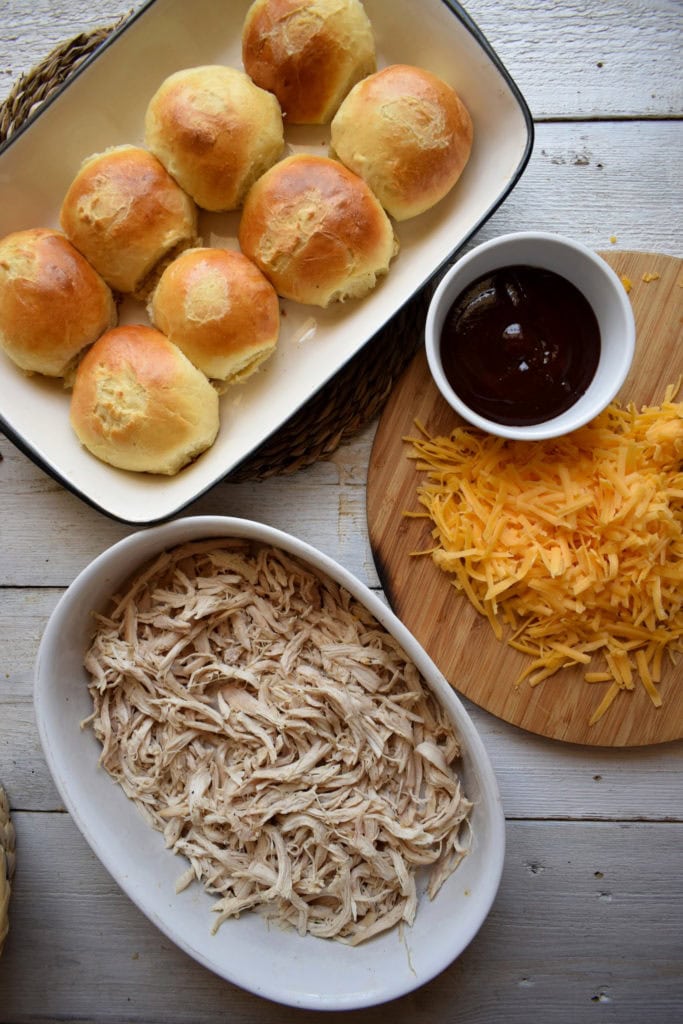 Cheesy Barbecue Chicken Sliders - Julia's Cuisine
