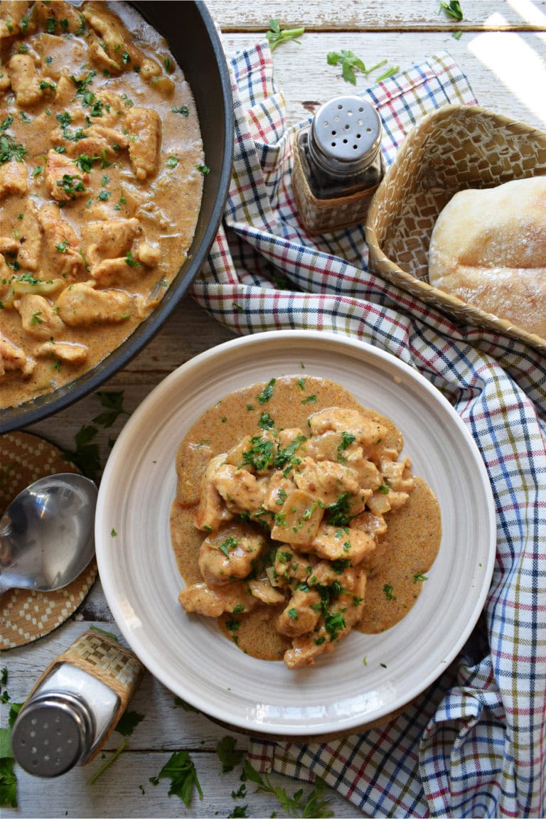 Creamy Chicken Stroganoff - Julia's Cuisine