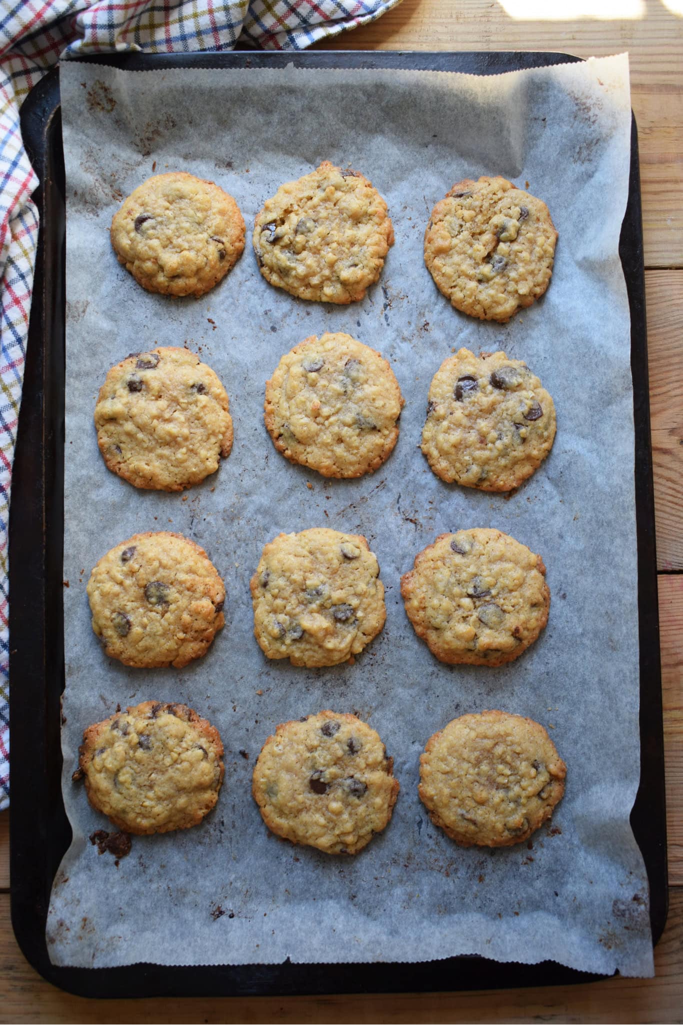 Chocolate Chip Oatmeal Cookies - Julia's Cuisine