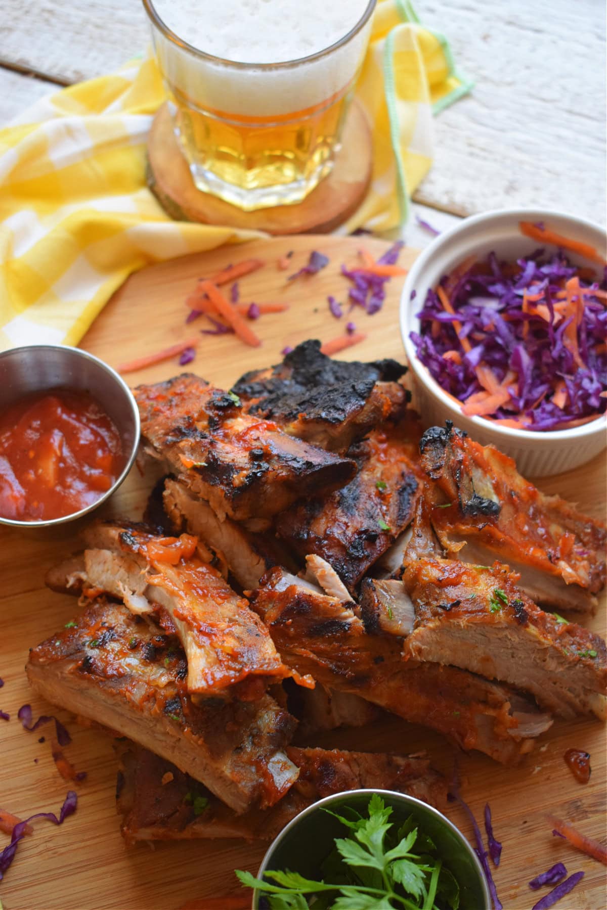 Slow cooker Barbecue Ribs - Julia's Cuisine