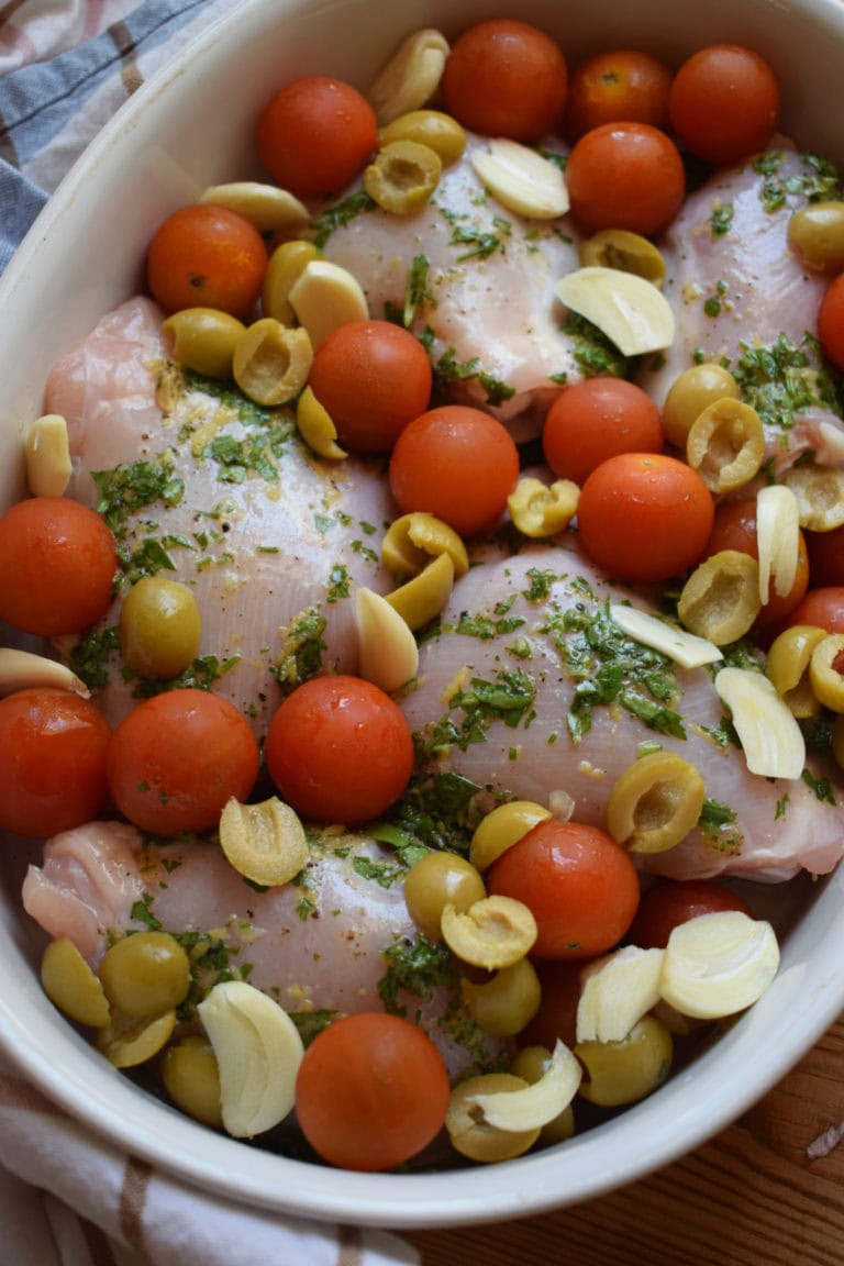 Green Olive Chicken - Julia's Cuisine