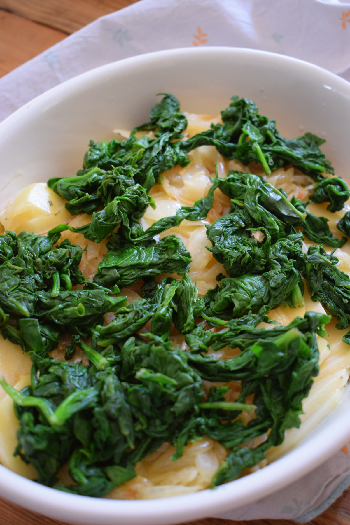Potato & Spinach Gratin - Julia's Cuisine