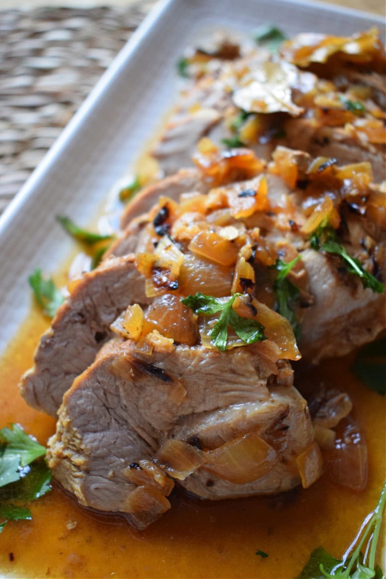 Pork Medallions with Balsamic Honey Glaze - Julia's Cuisine