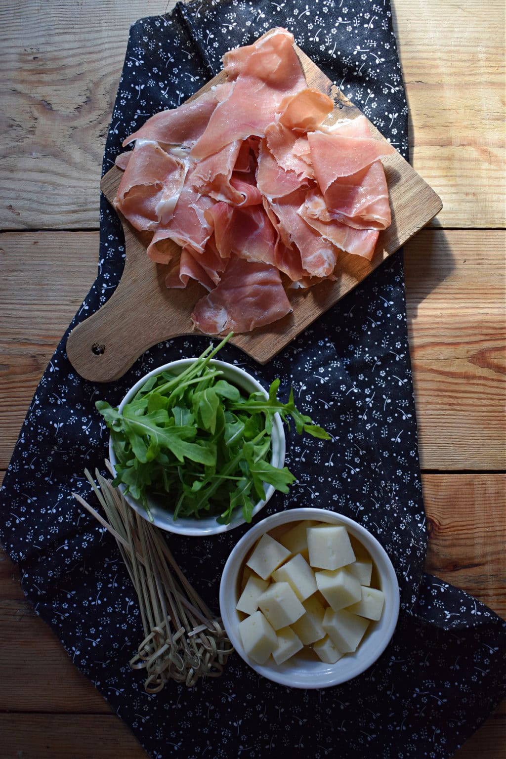 Spanish Ham and Cured Cheese Bites - Julia's Cuisine