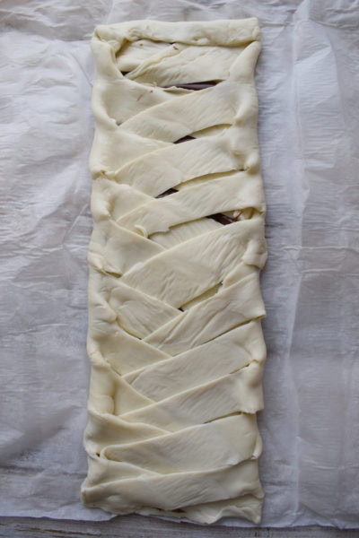Nutella Puff Pastry Braid - Julia's Cuisine