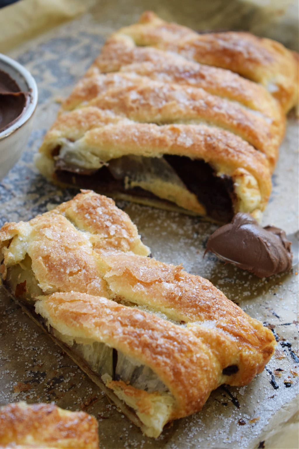Nutella Puff Pastry Braid - Julia's Cuisine