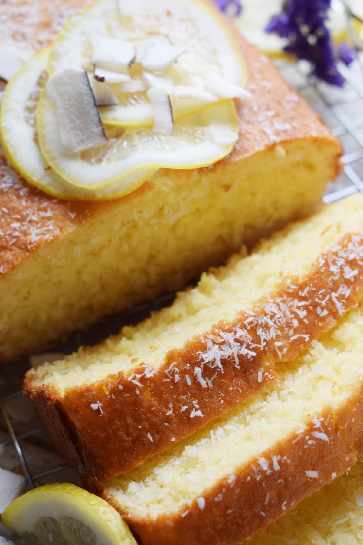 Coconut Lemon Loaf Cake - Julia's Cuisine