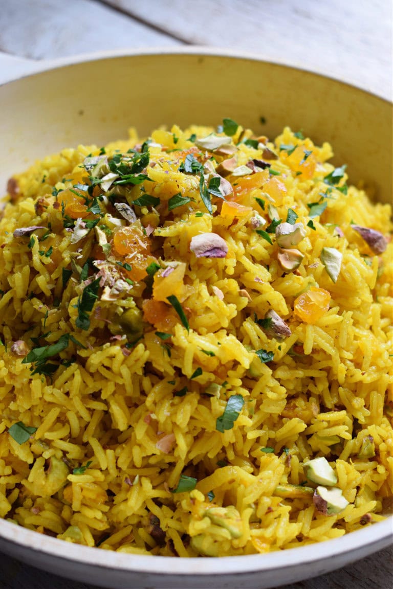 Moroccan Style Pilaf Rice - Julia's Cuisine