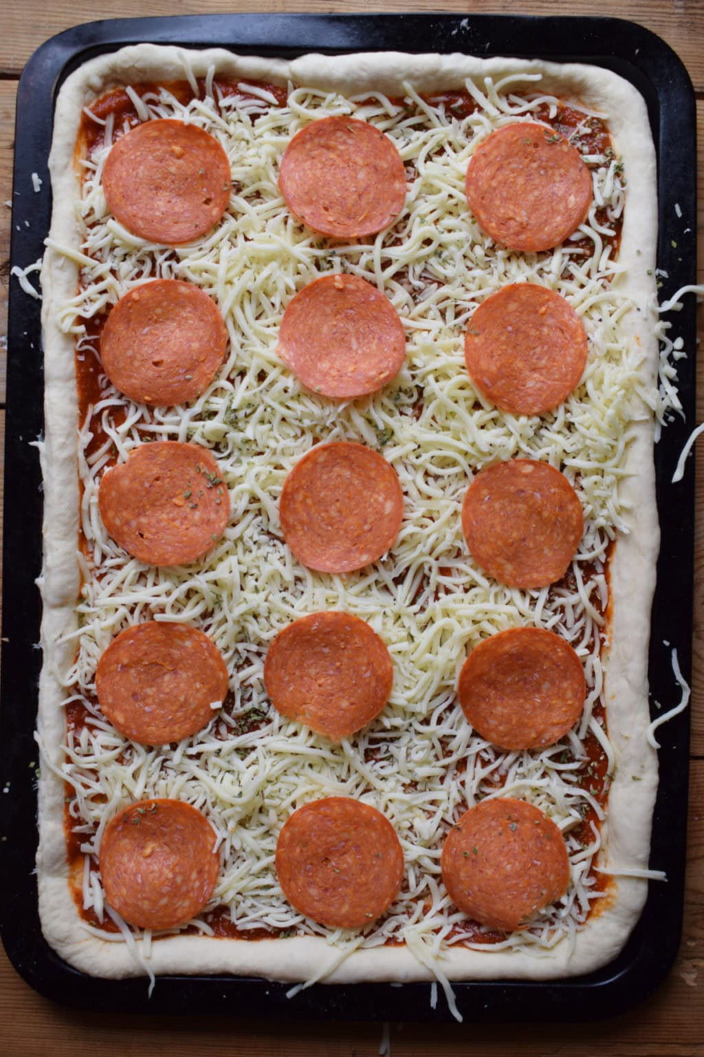 Sheet Pan Pepperoni Pizza Bites - Julia's Cuisine