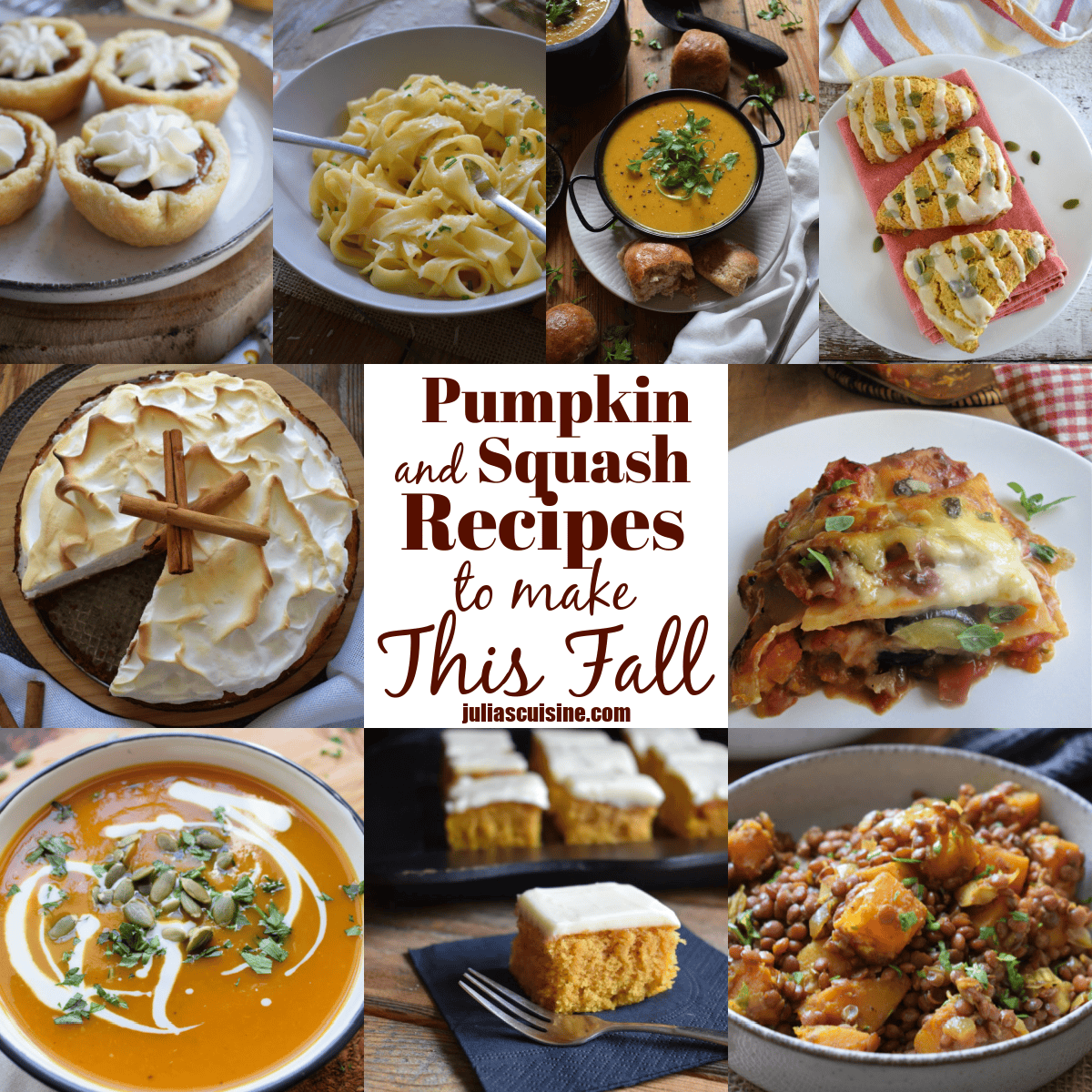 Pumpkin & Squash Recipes To Make This Fall - Julia's Cuisine