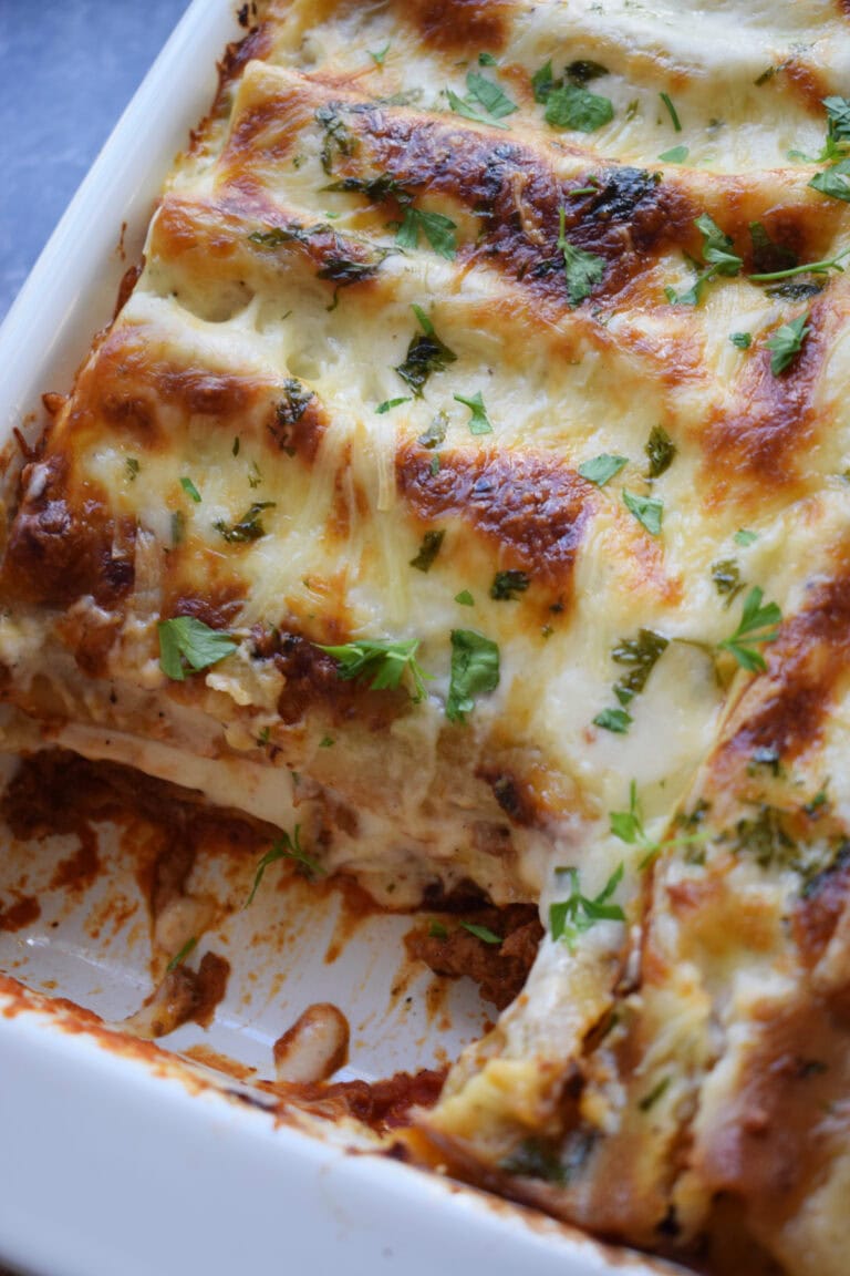 Beef & Cheese Cannelloni - Julia's Cuisine