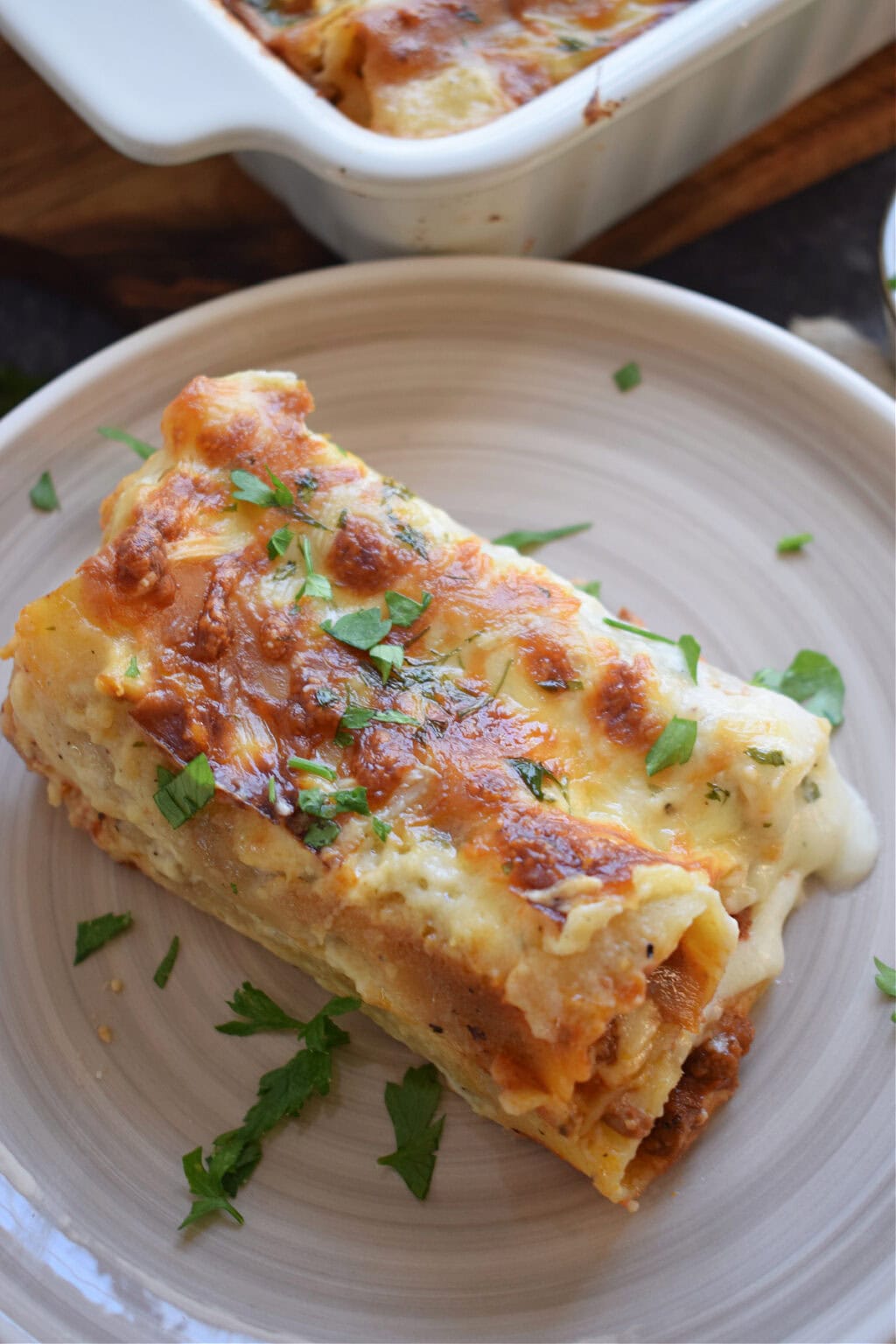 Beef & Cheese Cannelloni - Julia's Cuisine