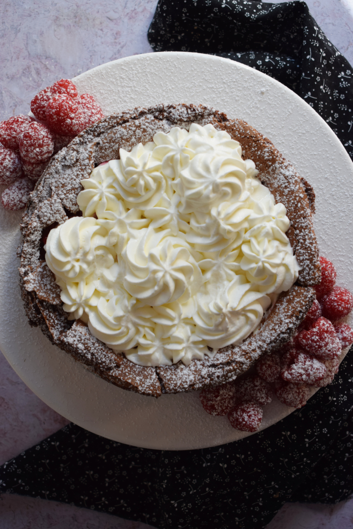 Chocolate Raspberry Torte - Julia's Cuisine