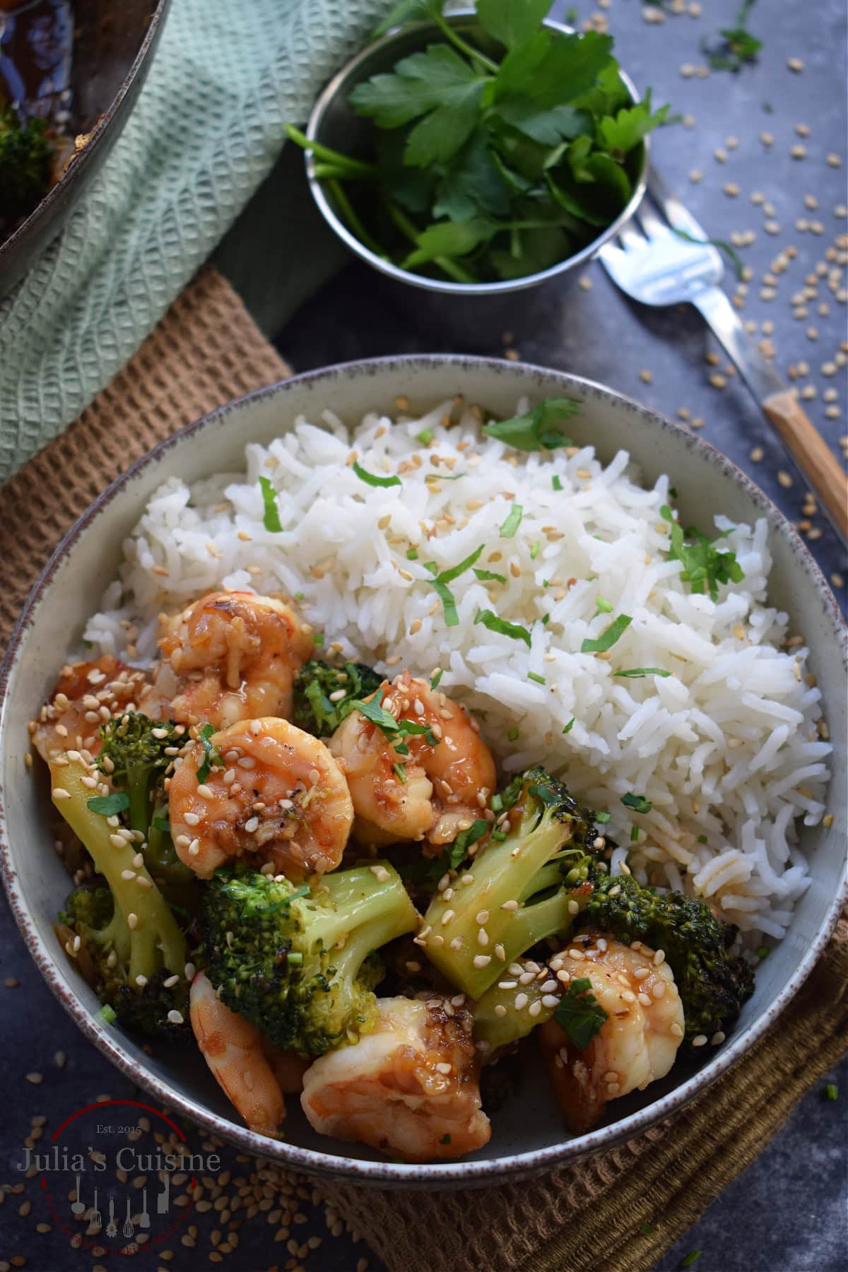 Shrimp and Broccoli Stir Fry - Julia's Cuisine