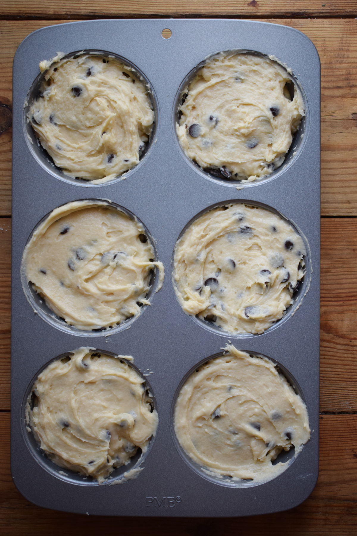 Jumbo Chocolate Chip Muffins - Julia's Cuisine