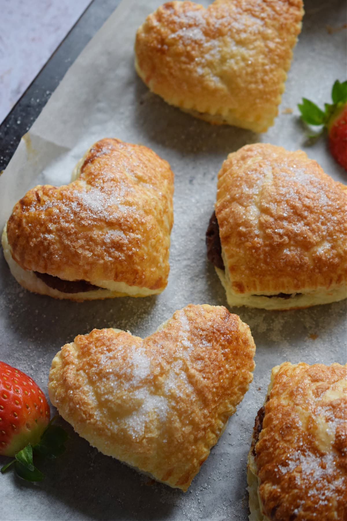 Nutella Puff Pastry Hearts - Julia's Cuisine