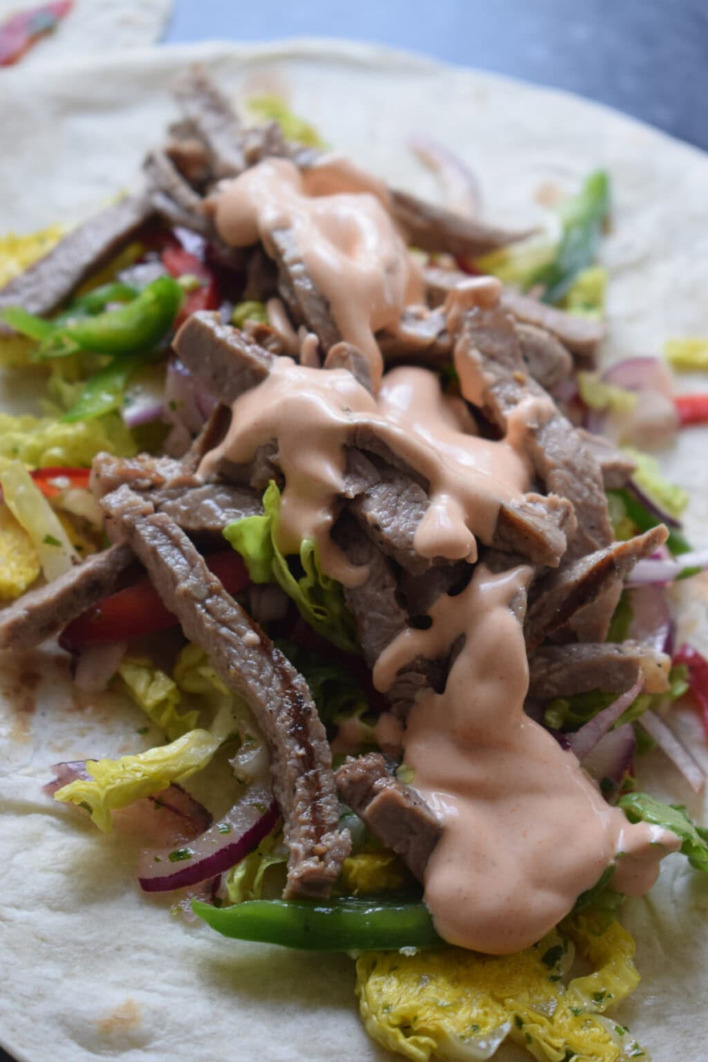 Steak Salad Wraps - Julia's Cuisine