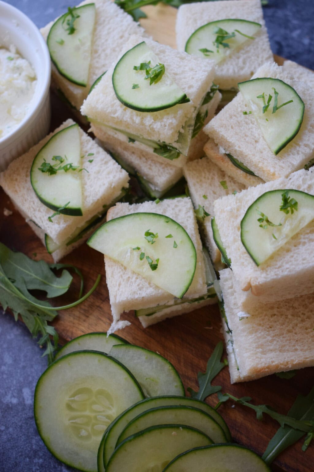 Cucumber and Mascarpone Cheese Sandwiches - Julia's Cuisine