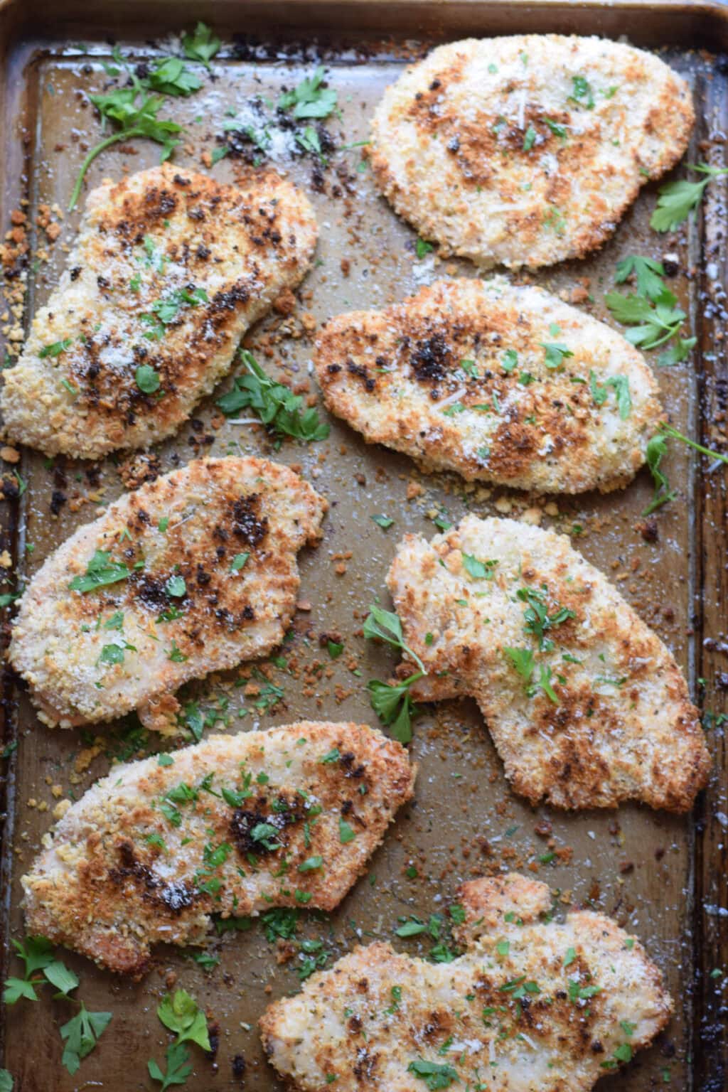 Parmesan Crusted Turkey Cutlets - Julia's Cuisine