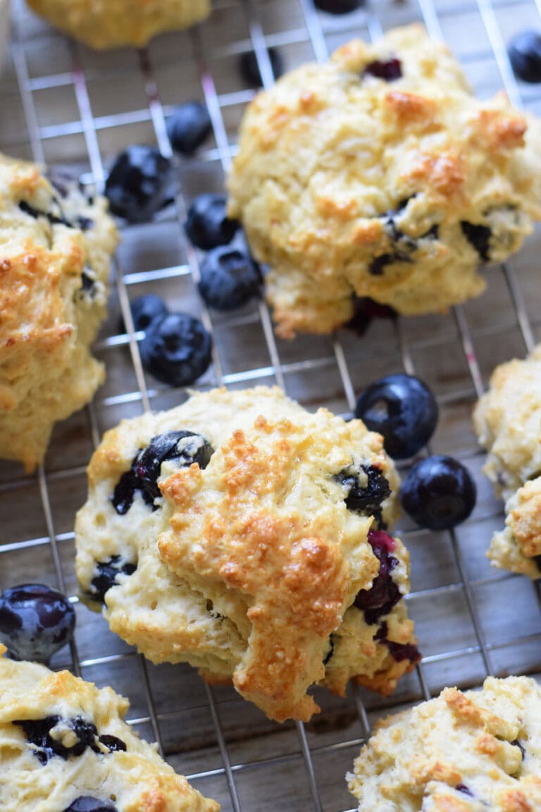Blueberry Drop Scones - Julia's Cuisine