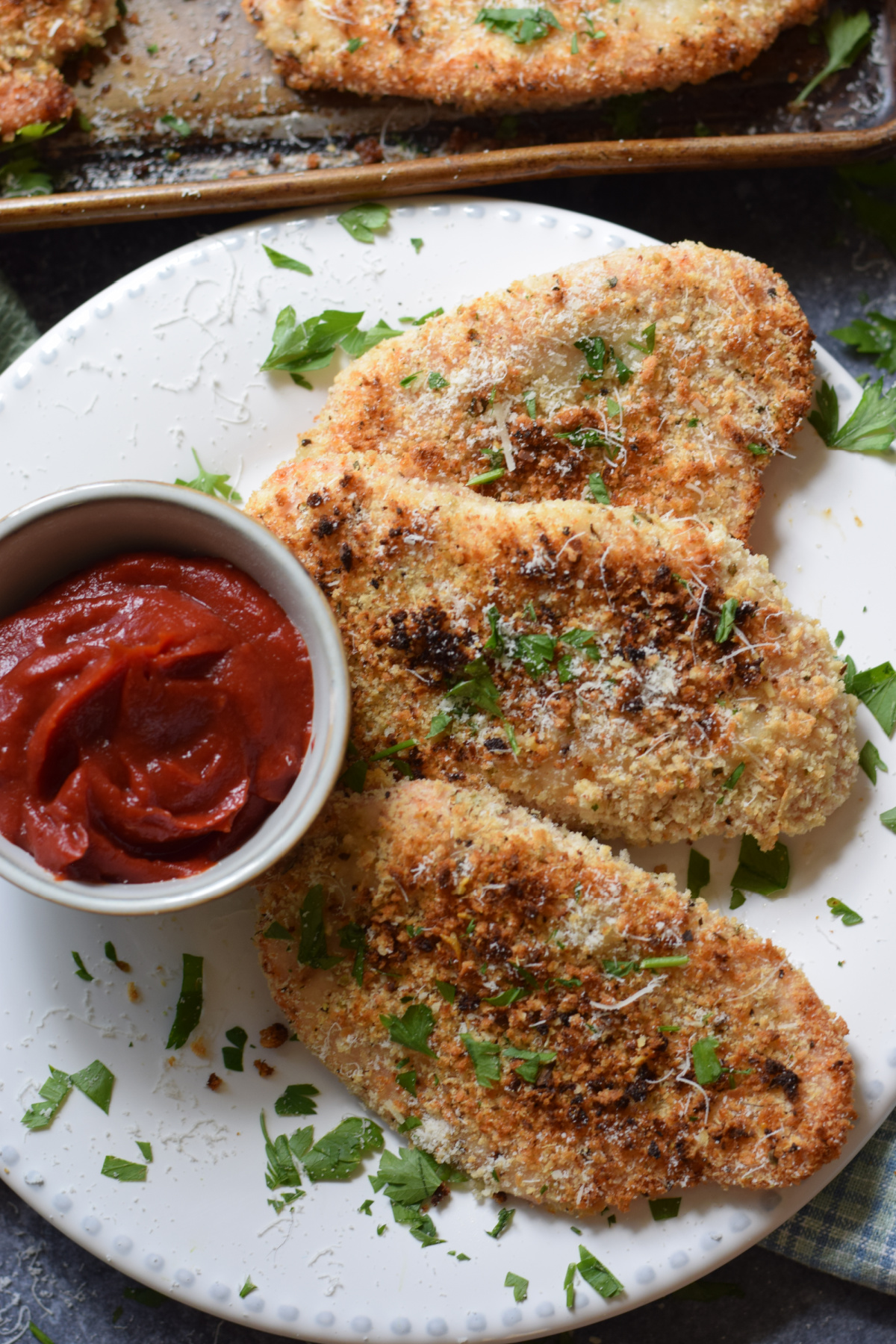 Parmesan Crusted Turkey Cutlets - Julia's Cuisine