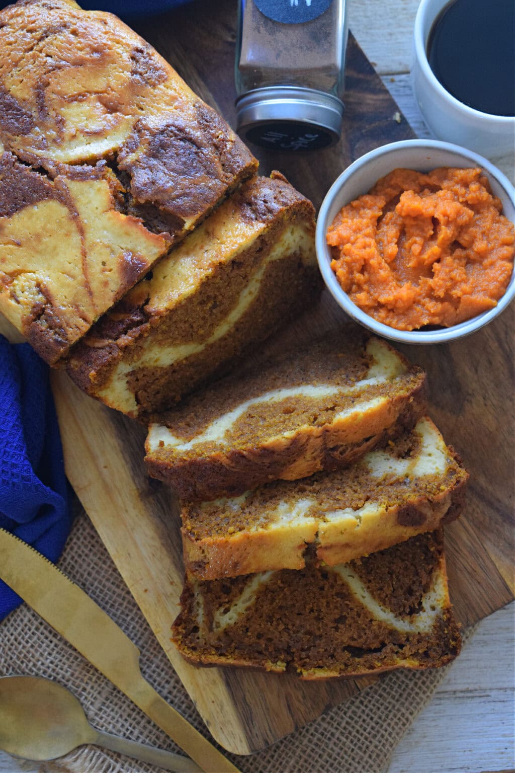 Pumpkin Cream Cheese Loaf Cake - Julia's Cuisine