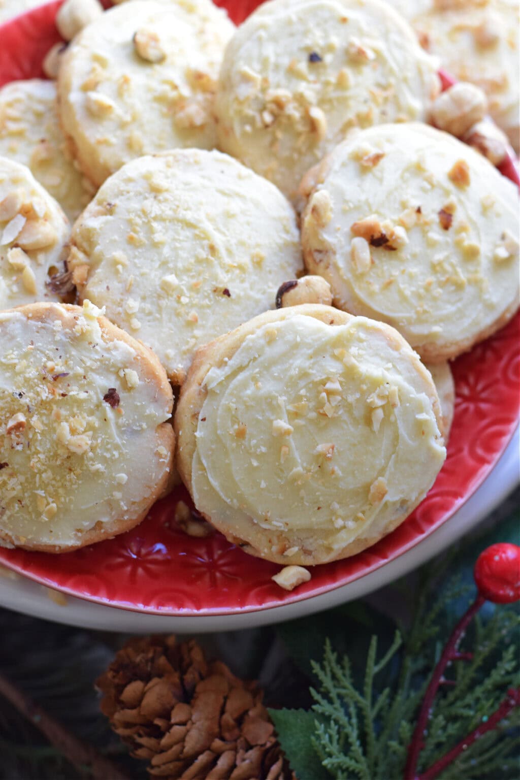 Chocolate Dipped Whipped Shortbread - Julia's Cuisine
