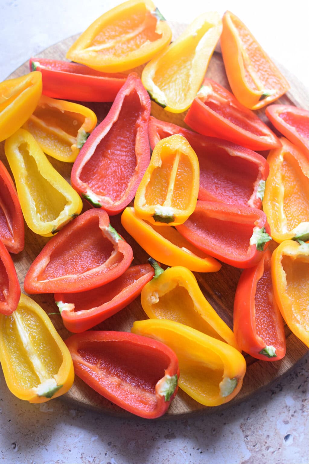 Mascarpone and Dill Stuffed Mini Peppers - Julia's Cuisine