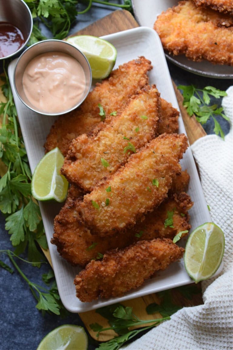 Panko Crusted Chicken Tenders - Julia's Cuisine