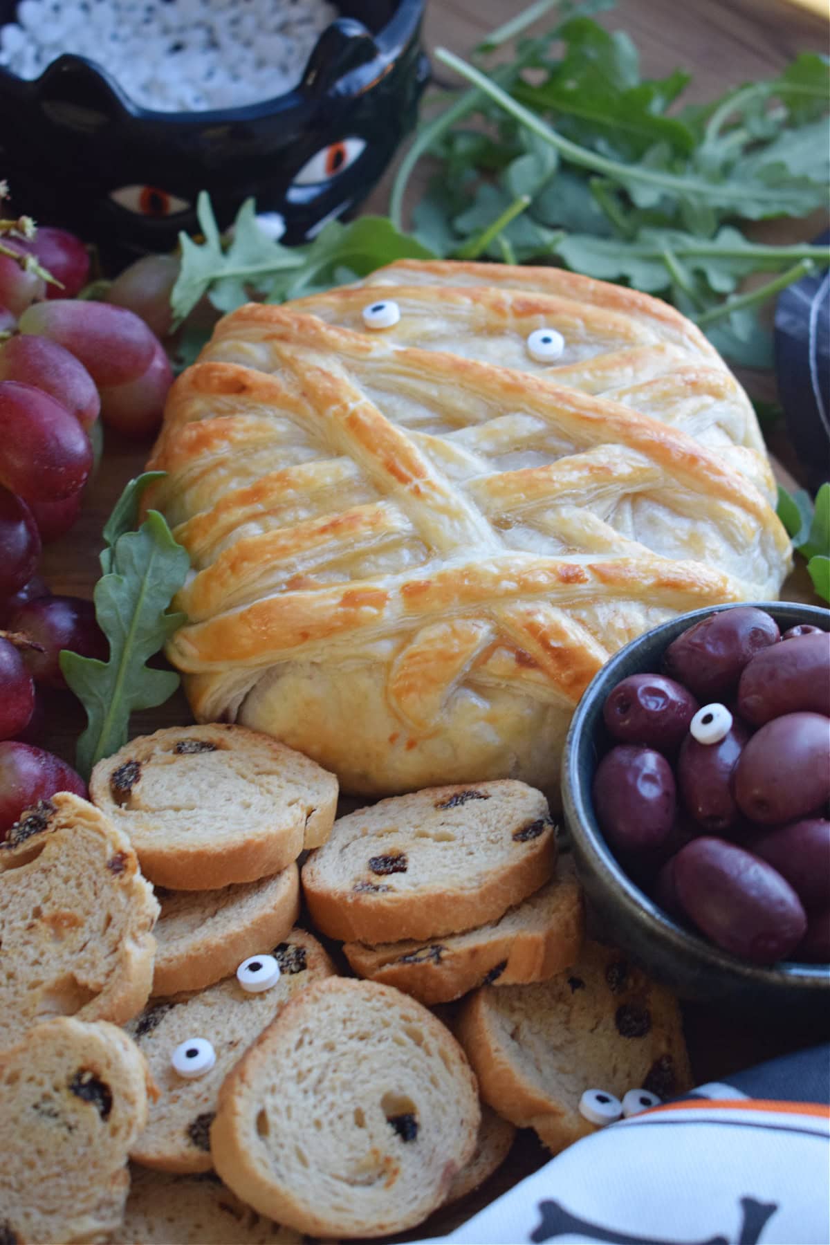 Halloween Baked Brie - Julia's Cuisine