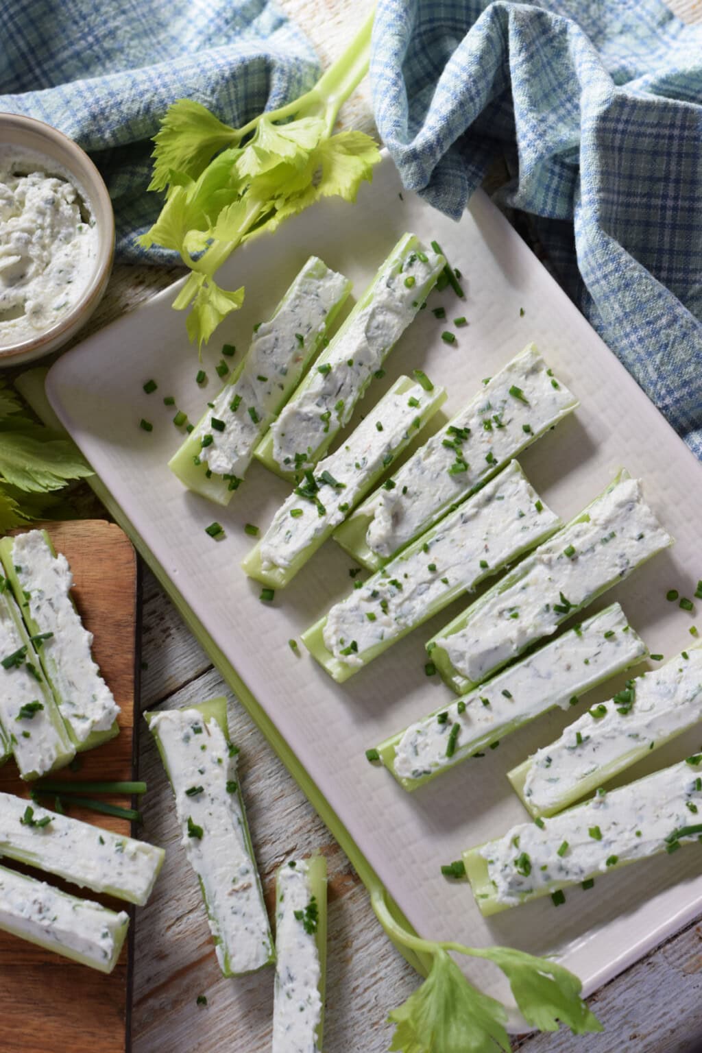 Cream Cheese Stuffed Celery - Julia's Cuisine