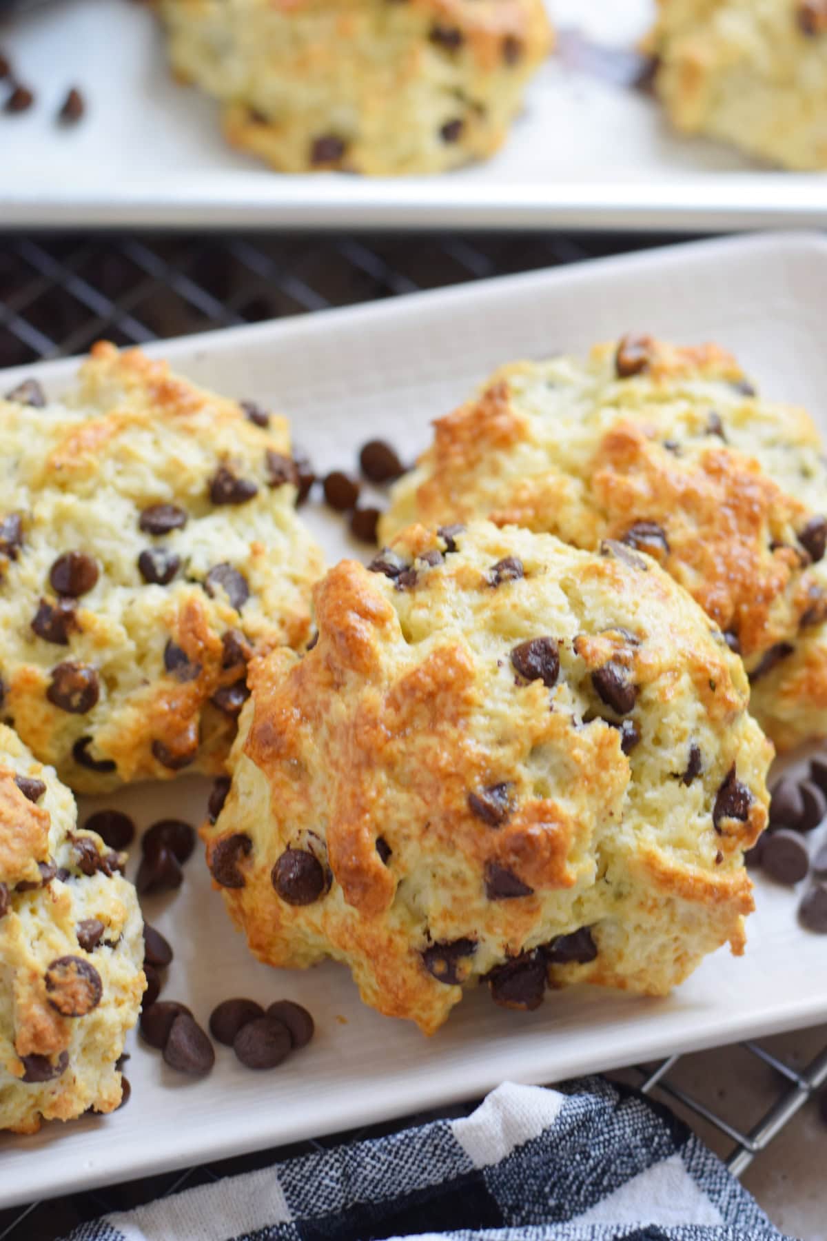 Chocolate Chip Drop Scones - Julia's Cuisine