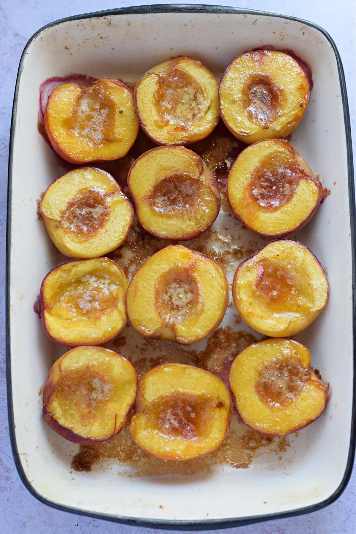 Brown Sugar Baked Peaches - Julia's Cuisine