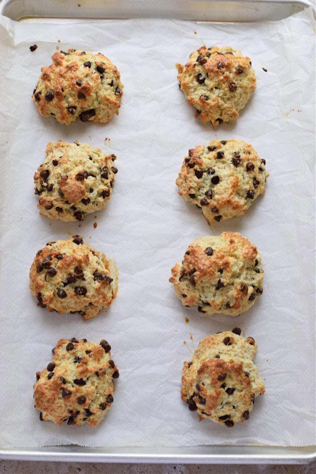 Chocolate Chip Drop Scones - Julia's Cuisine