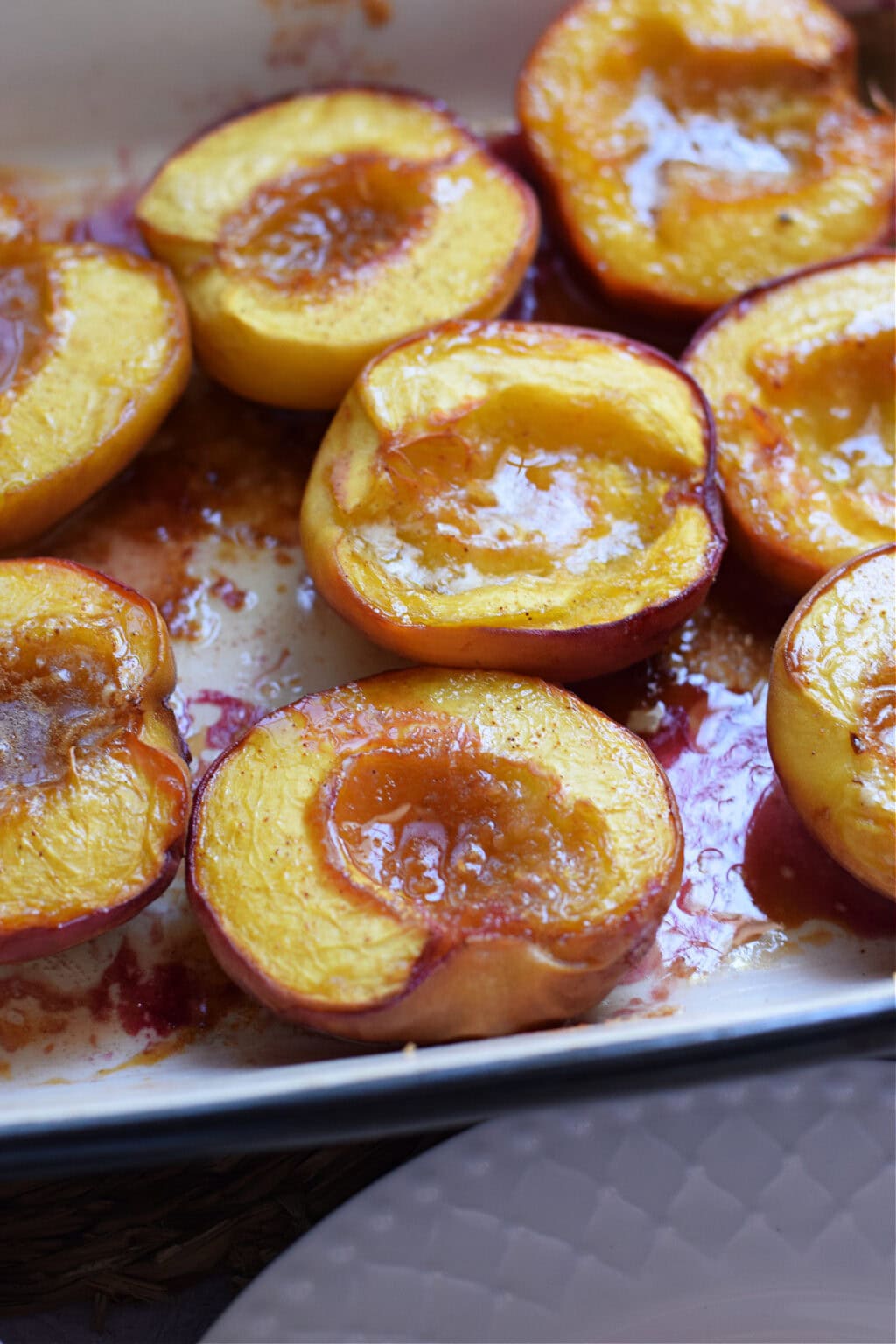 Brown Sugar Baked Peaches - Julia's Cuisine