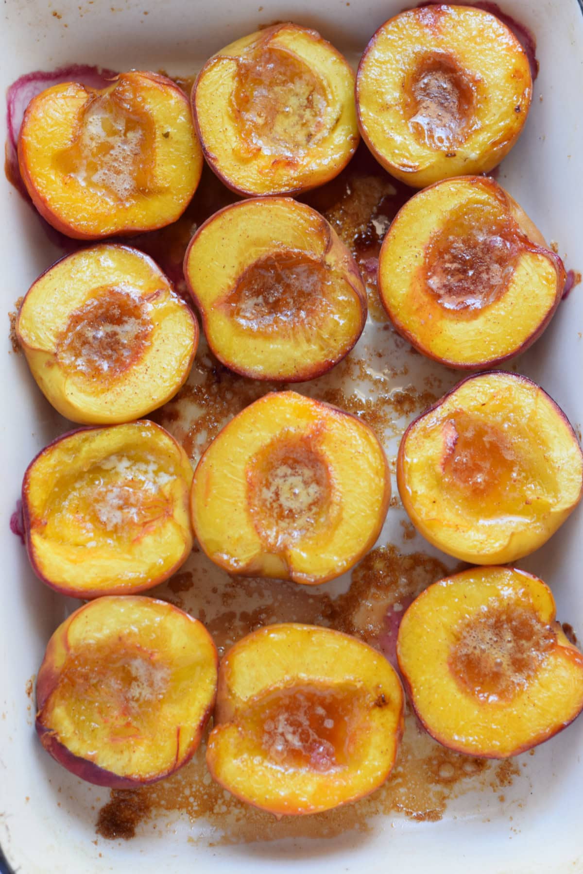 Brown Sugar Baked Peaches - Julia's Cuisine