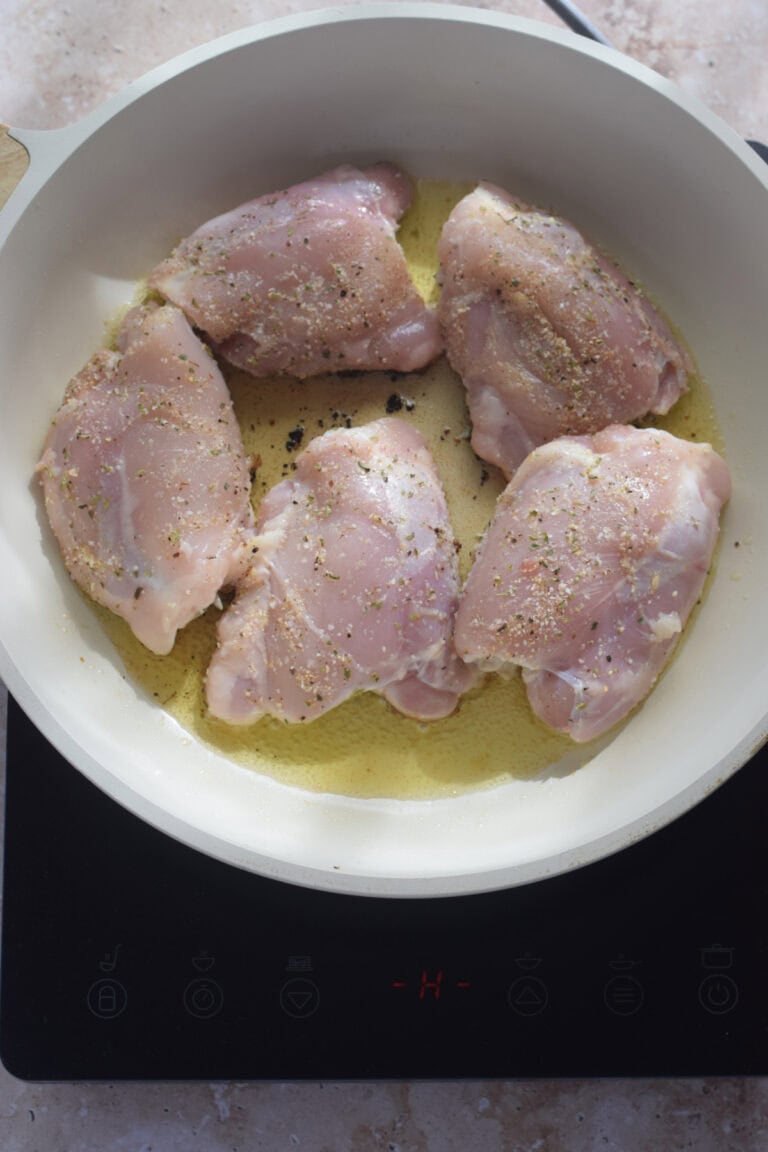 Stovetop Chicken Thighs - Julia's Cuisine